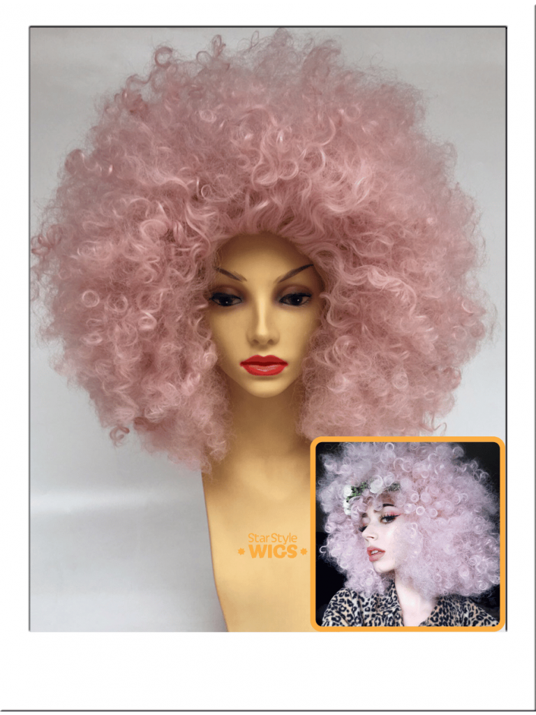 Pink Afro Wig Extra Large | Star Style Wigs UK