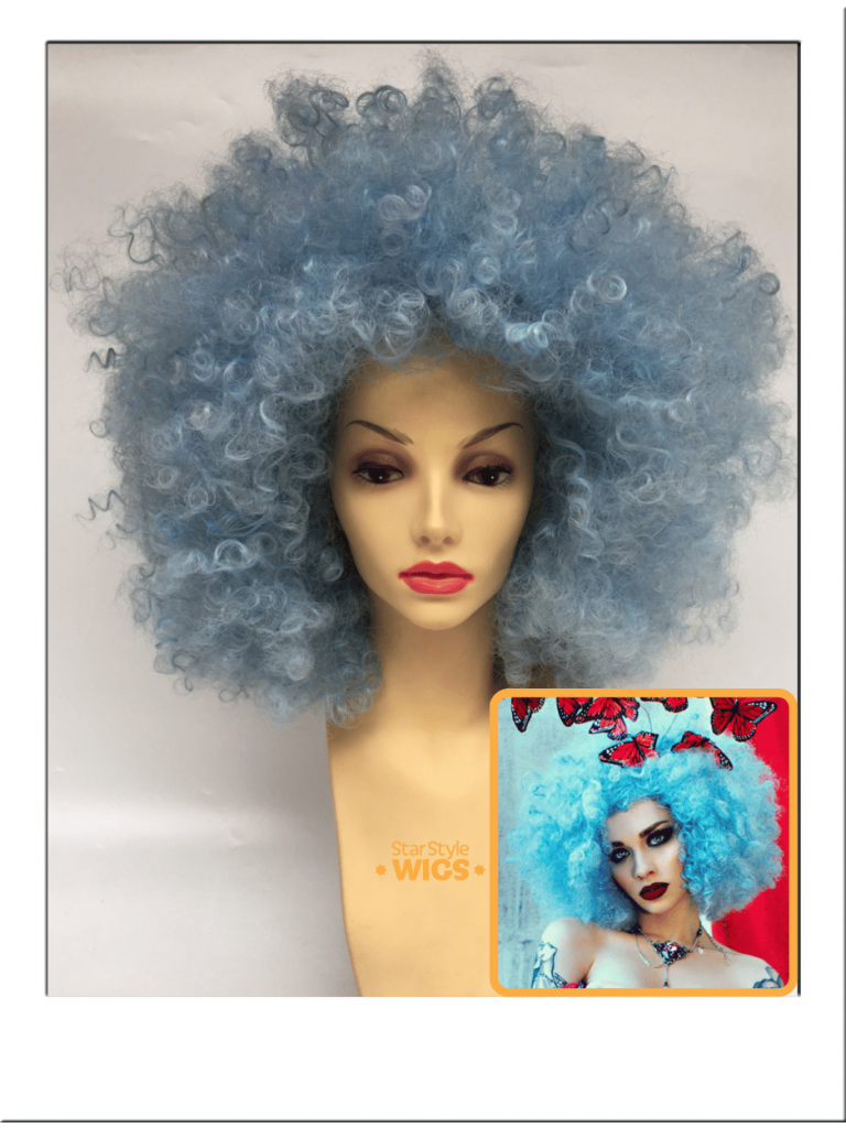 Blue Afro Wig Extra Large | Star Style Wigs UK