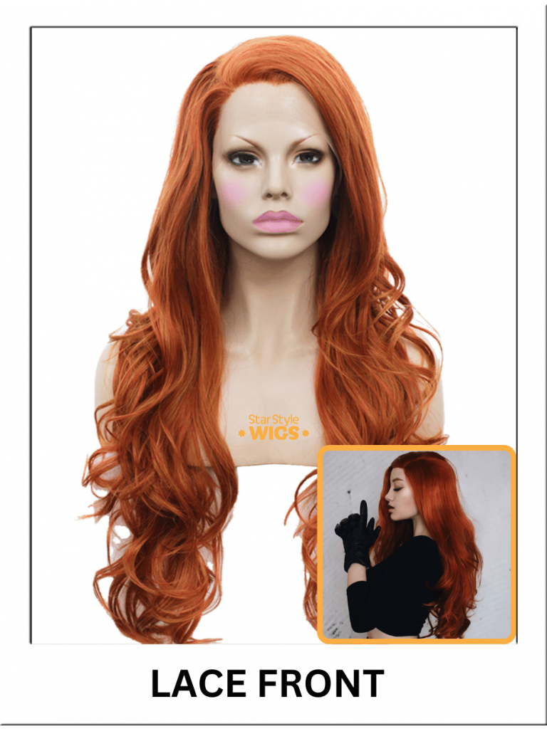Copper Orange Lace Front Wig | Lace Front Wigs UK | Star Style Wigs
