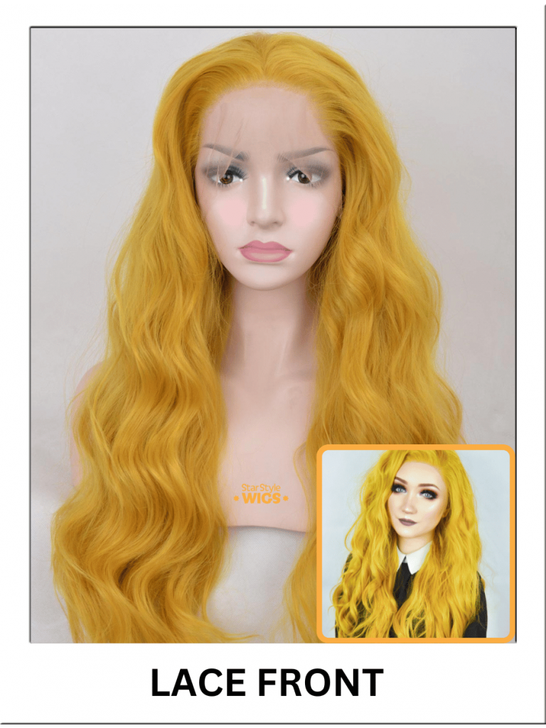Mustard Yellow Lace Front Wig | Lace Front Wigs UK | Star Style Wigs