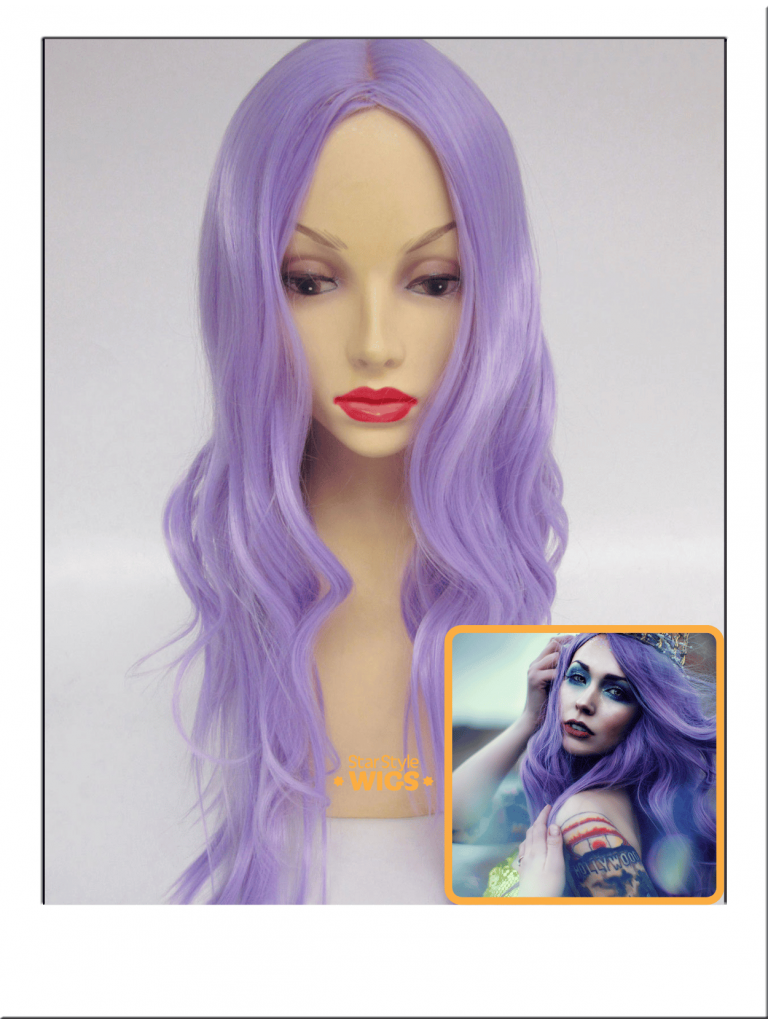 Long Light Purple Wig Wavy | Star Style Wigs UK