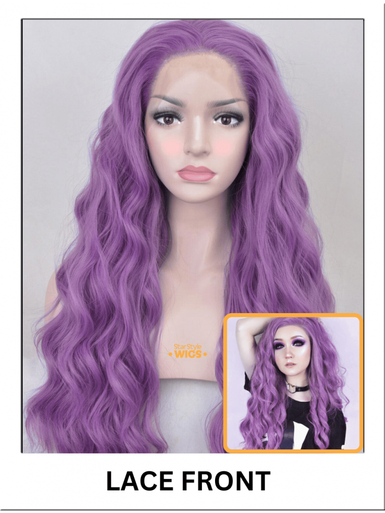 Violet Purple Lace Front Wig | Lace Front Wigs UK | Star Style Wigs